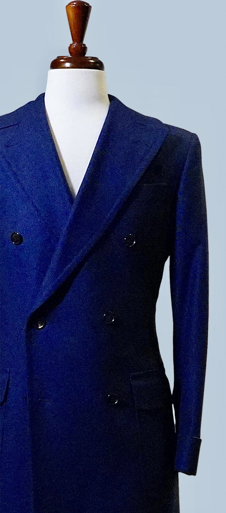 Sapphire blue Overcoat – Christopher Korey Collective