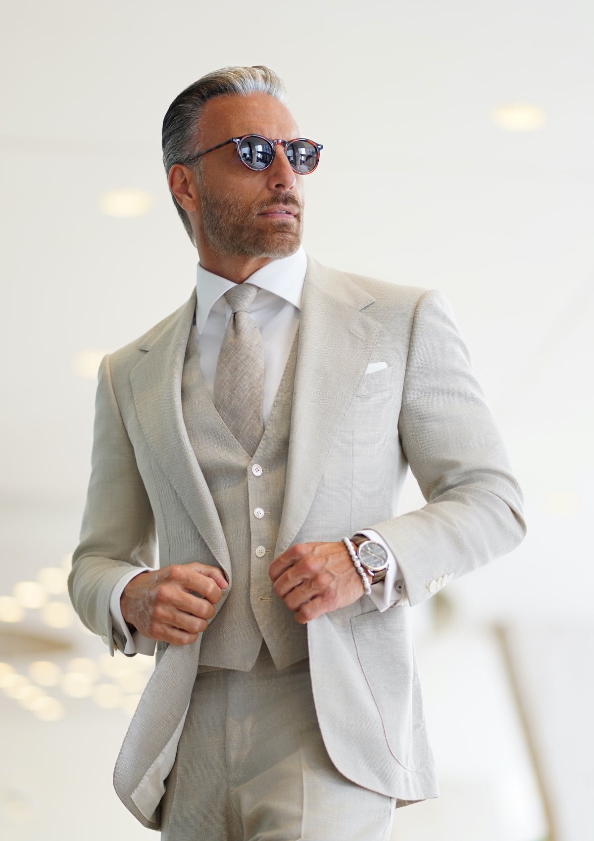 Cream Mesh Suit – Christopher Korey Collective